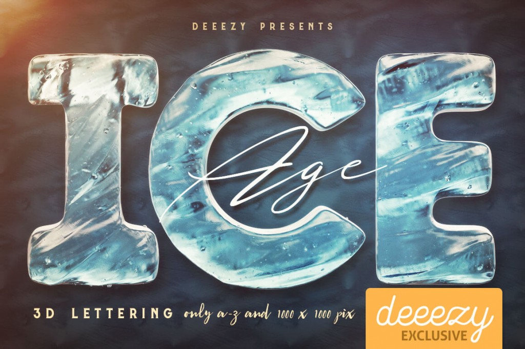 Ice Age Free 3D Lettering | Ice Ice Baby Free 3D Lettering – Your Great ...