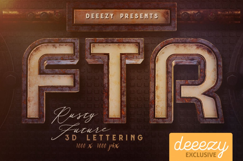 Rusty Future Free 3D Lettering | vintage・Sci-Fi – Your Great Design