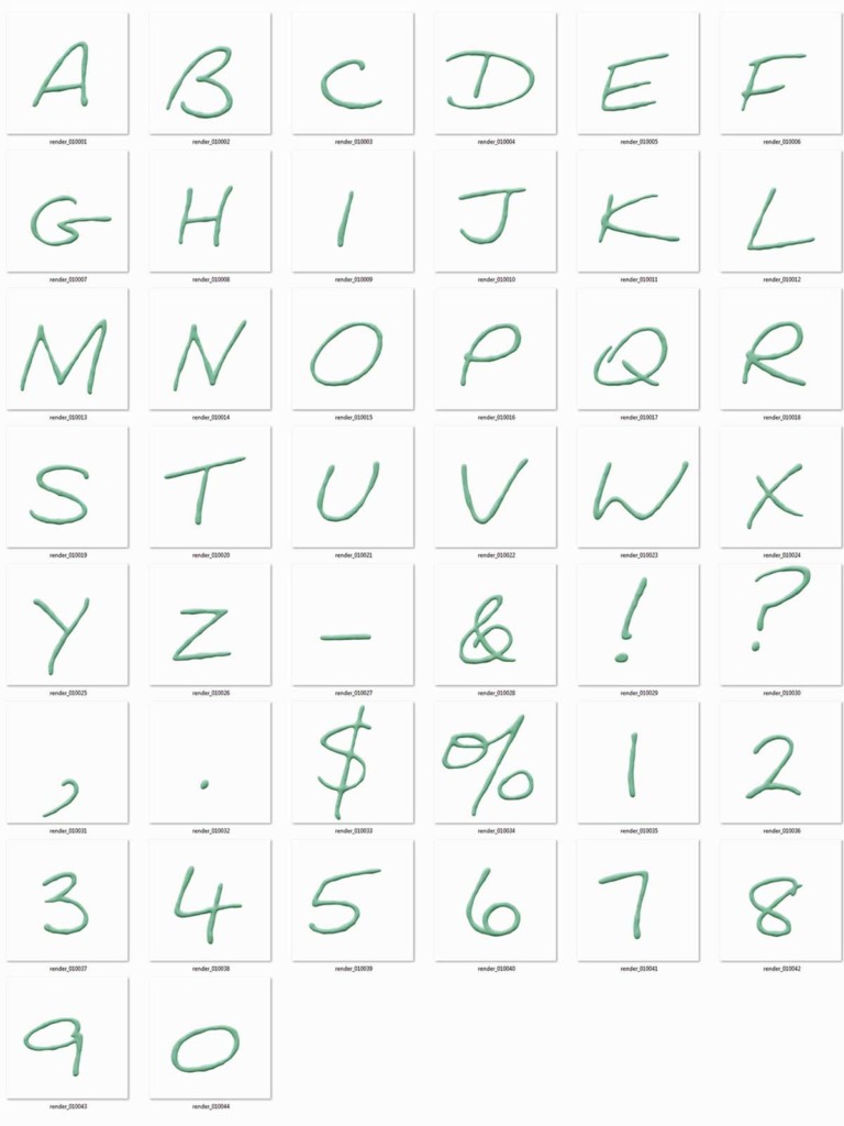 Thin Plasticine 3D Lettering – deeezy – Your Great Design