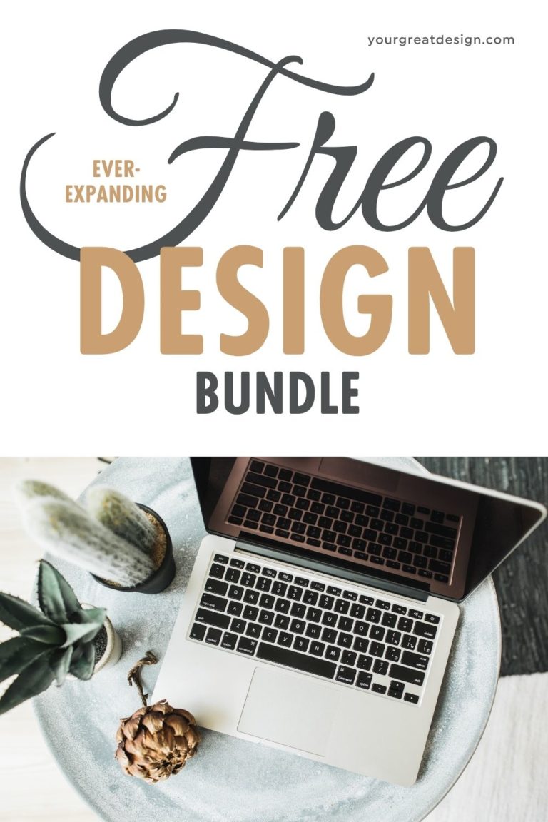 Free digital design bundle with 30+ items commercially available ...
