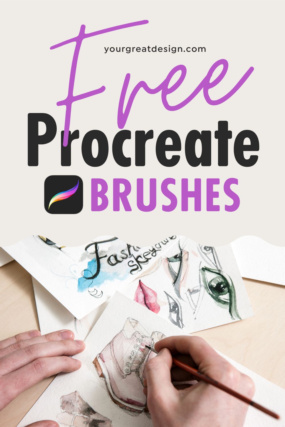 Free Procreate brushes – Ready to download and use now! – Your Great Design