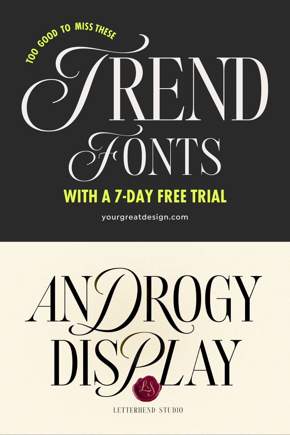 Now is the time! Modern fonts with a stylish seasonal design – Your ...